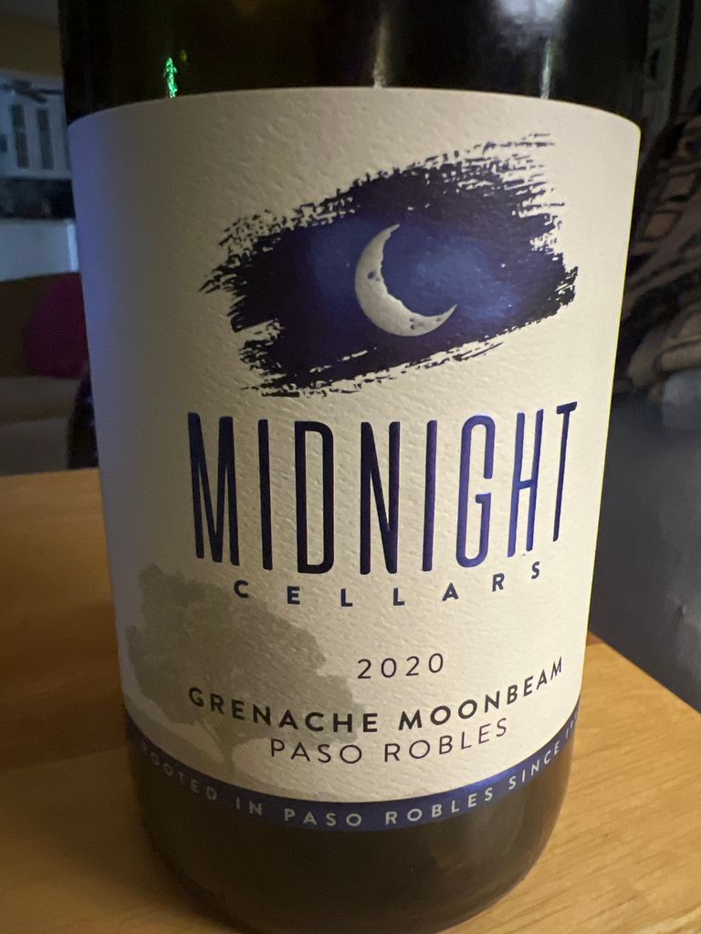 2021 Midnight Cellars Grenache Moonbeam, USA, California, Central Coast, Paso Robles - CellarTracker