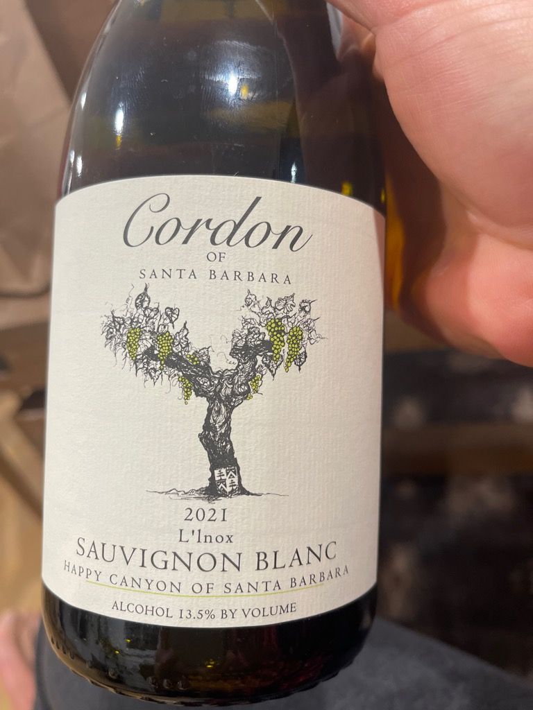 2021 Cordon Sauvignon Blanc L'Inox, USA, California, Central Coast ...