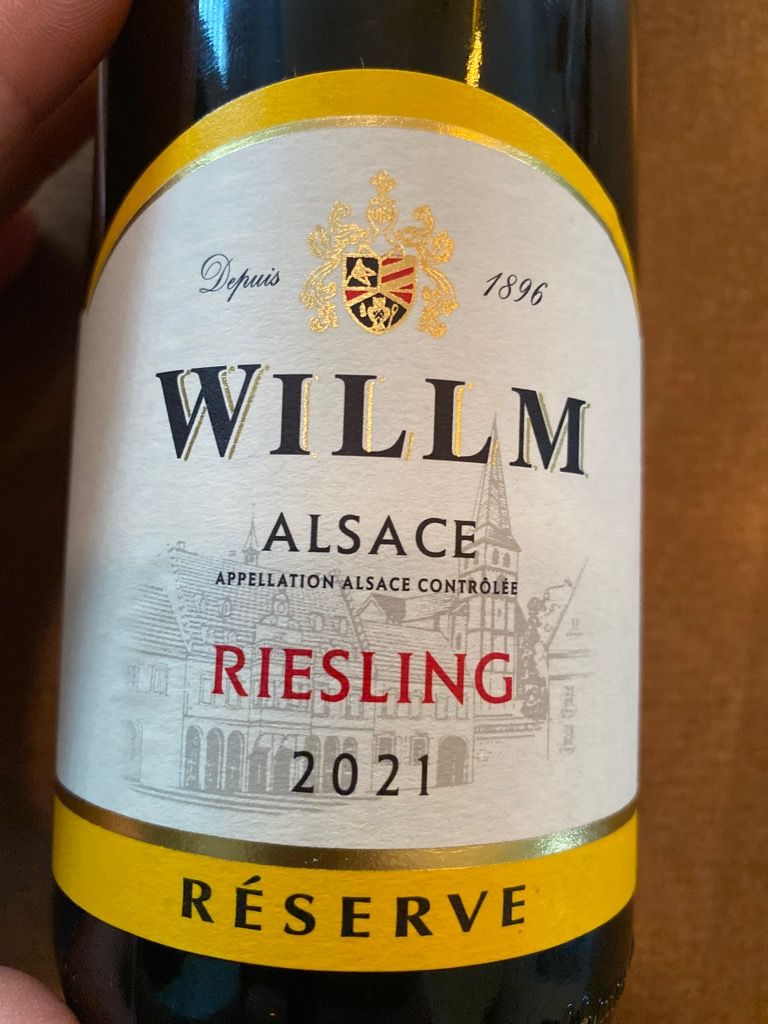 2021 Willm Riesling Reserve, France, Alsace - CellarTracker