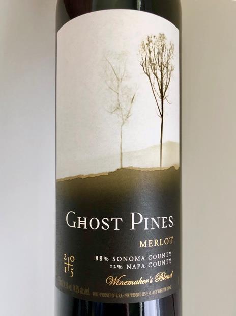 2015 Ghost Pines Merlot Winemaker's Blend, USA, California, North Coast ...