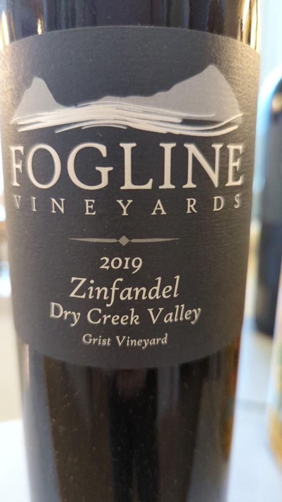 2019 Fogline Vineyards Zinfandel Grist Vineyard, USA, California ...