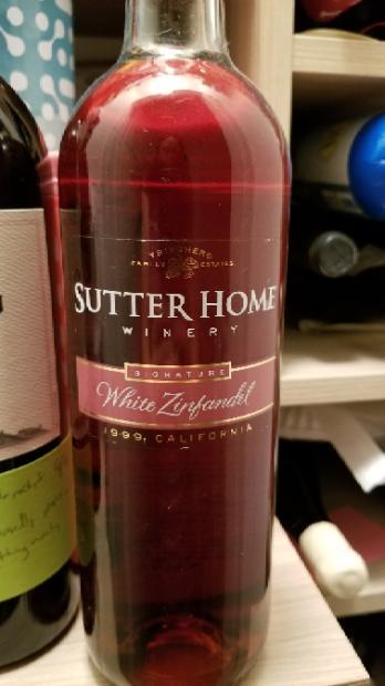 1999 Sutter Home Winery White Zinfandel California, USA, California - CellarTracker