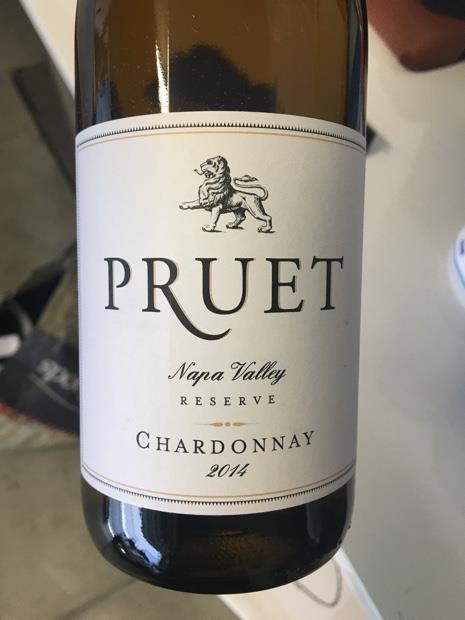 2014 Pruet Wines Chardonnay, USA, California, Napa Valley - CellarTracker
