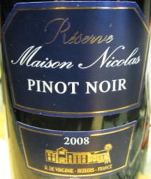 2001 Maison Nicolas Pinot Noir Reserve, France, Languedoc Roussillon ...
