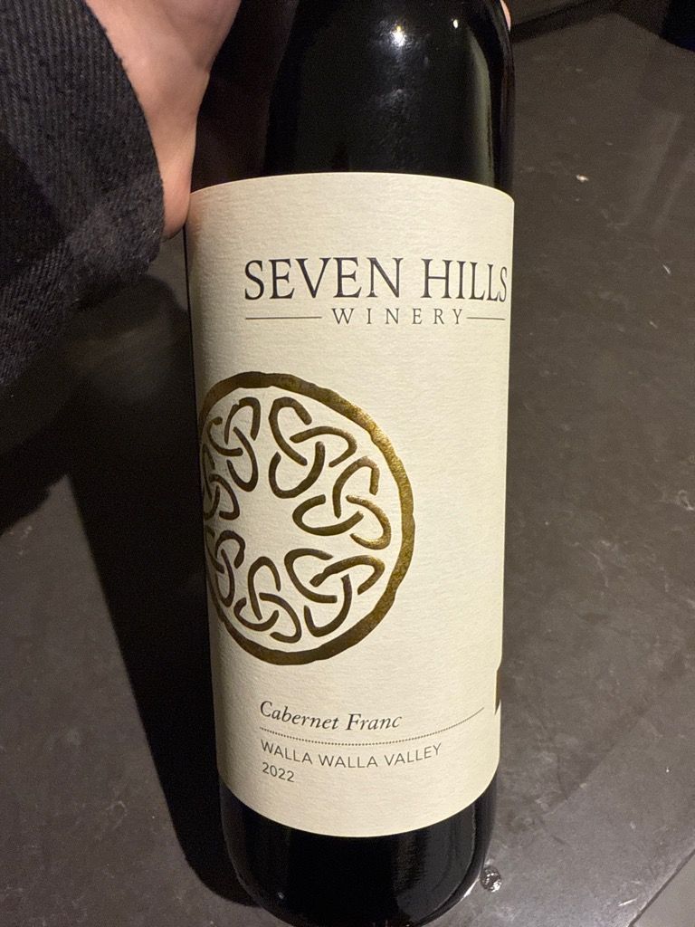 2021 Seven Hills Winery Cabernet Franc, USA, Washington, Columbia Valley, Walla Walla Valley ...