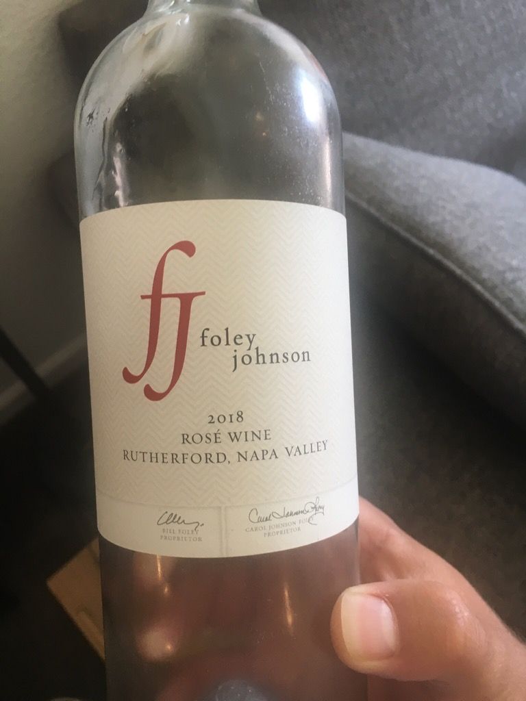 2018 Foley Johnson Rosé Rutherford, USA, California, Napa Valley ...