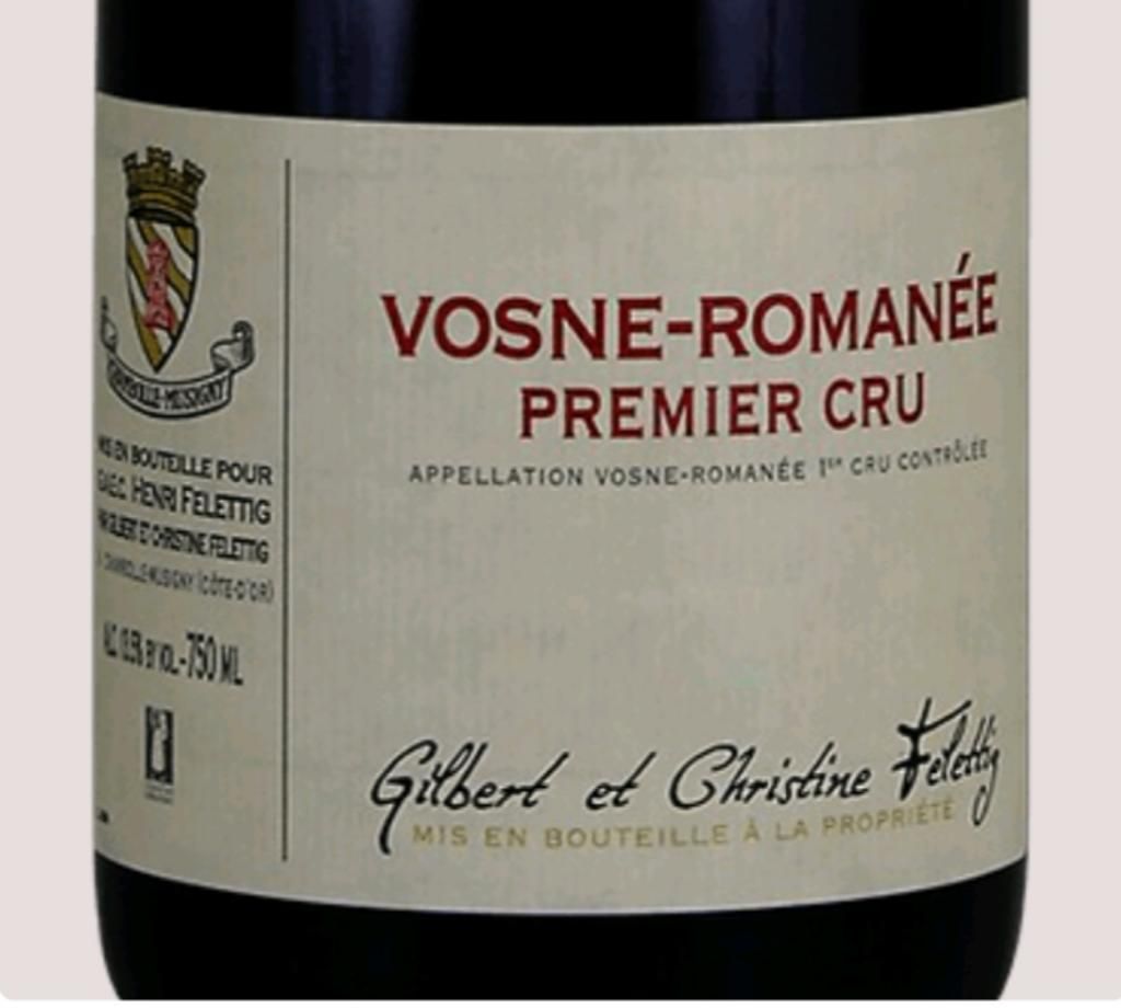2018 Gilbert et Christine Felettig Vosne-Romanée 1er Cru, France ...