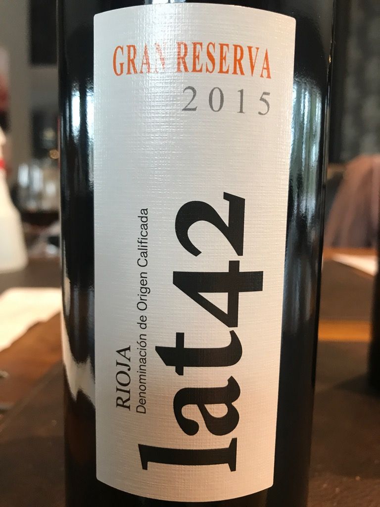 2015 La Rioja Alta Rioja lat 42 Gran Reserva, Spain, La Rioja, La Rioja ...