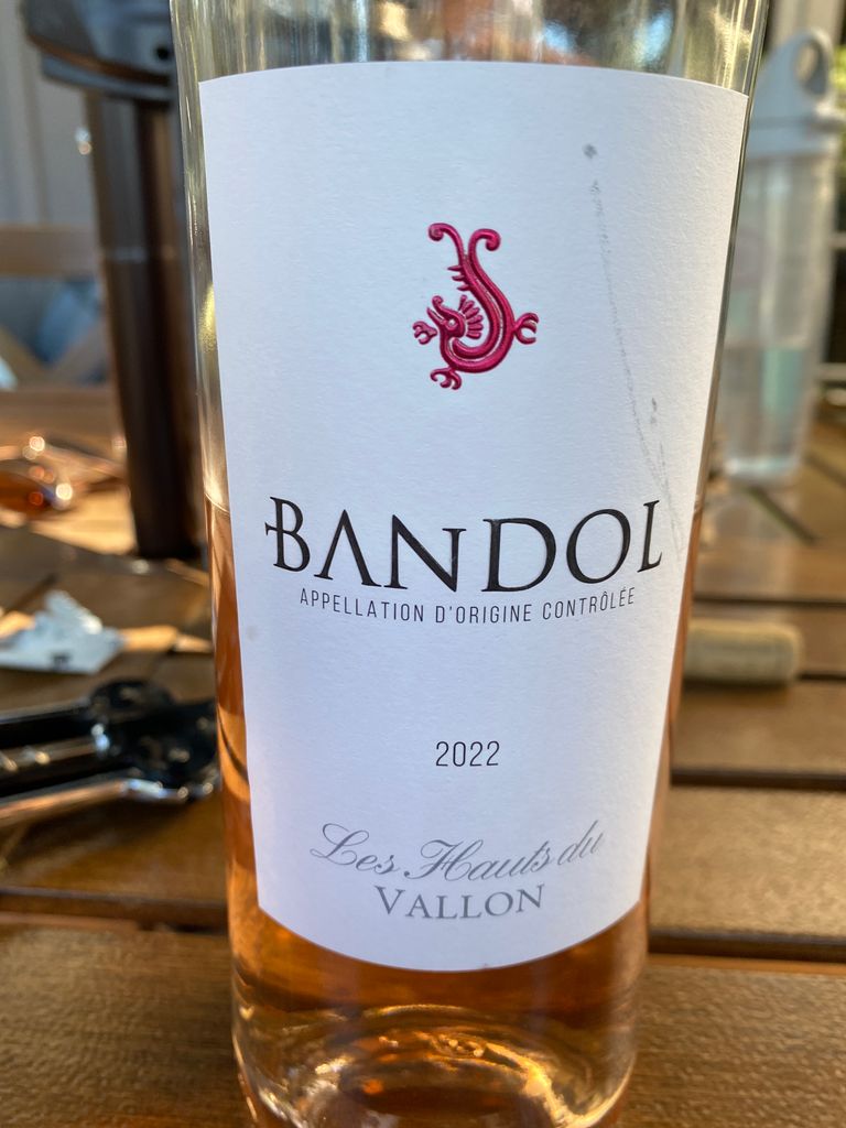 2022 Moulin de la Roque Bandol Les Hauts du Vallon Rosé, France ...