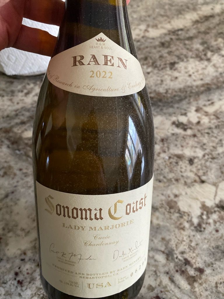 2022 Raen Winery Chardonnay Lady Marjorie Cuvee, USA, California ...