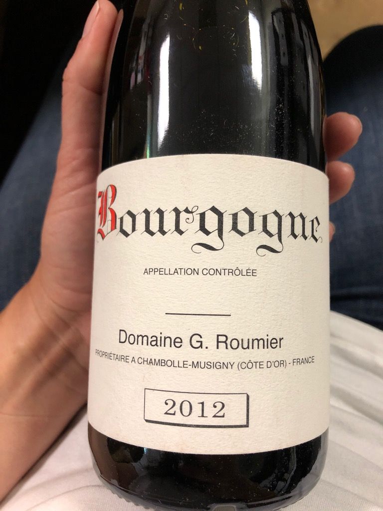 2012 Domaine G. Roumier / Christophe Roumier Bourgogne, France ...